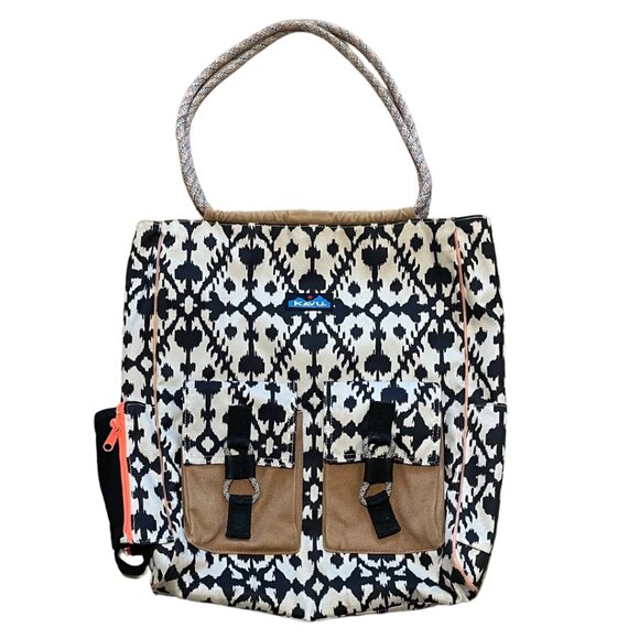Kavu | Bags | Kavu Large Tote Bag Black White Rare Find | Poshmark